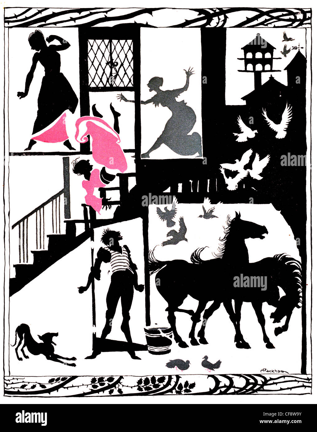 The Sleeping Beauty Arthur Rackham 1920 wicked fairy witch fairy ...