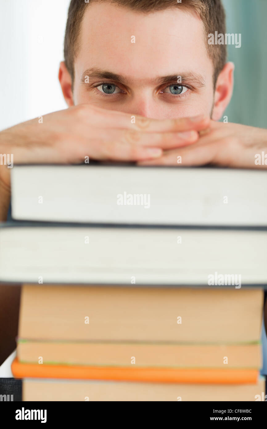 Hiding behind school desk hi-res stock photography and images - Alamy