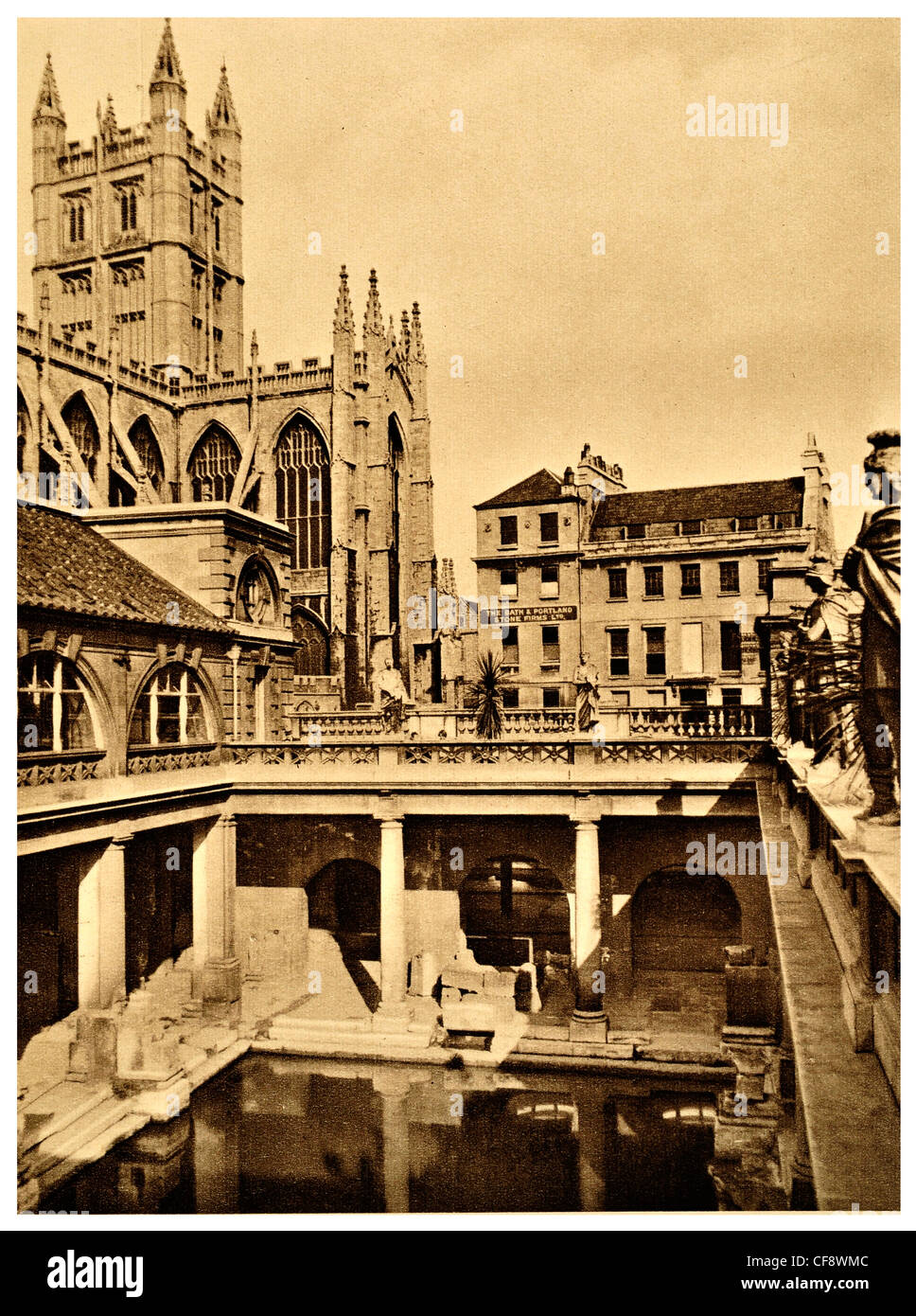 Bath Abbey Roman Baths public bathing sacred spring temple Bath house ...