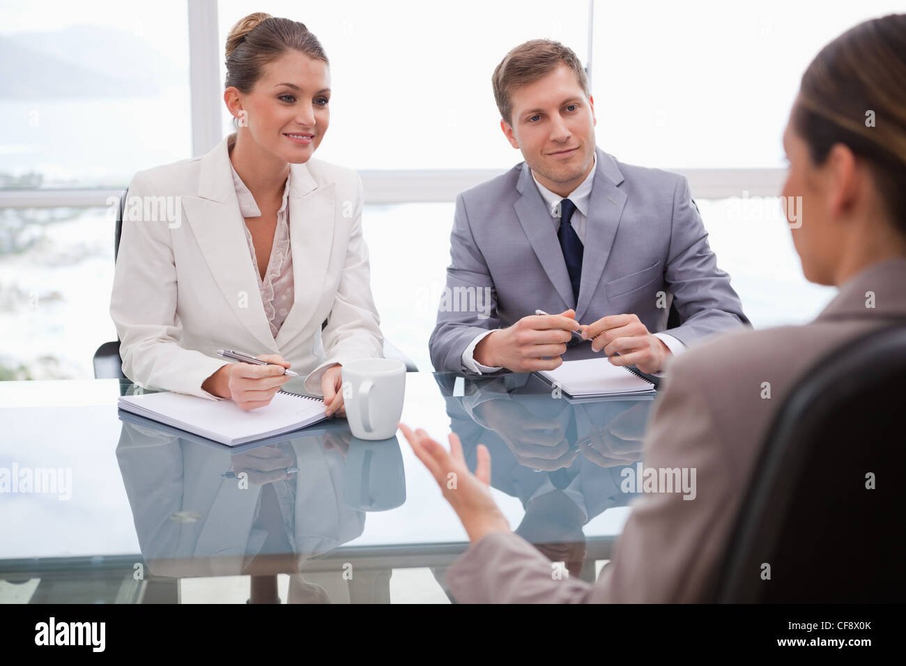Business people in negotiation Stock Photo - Alamy