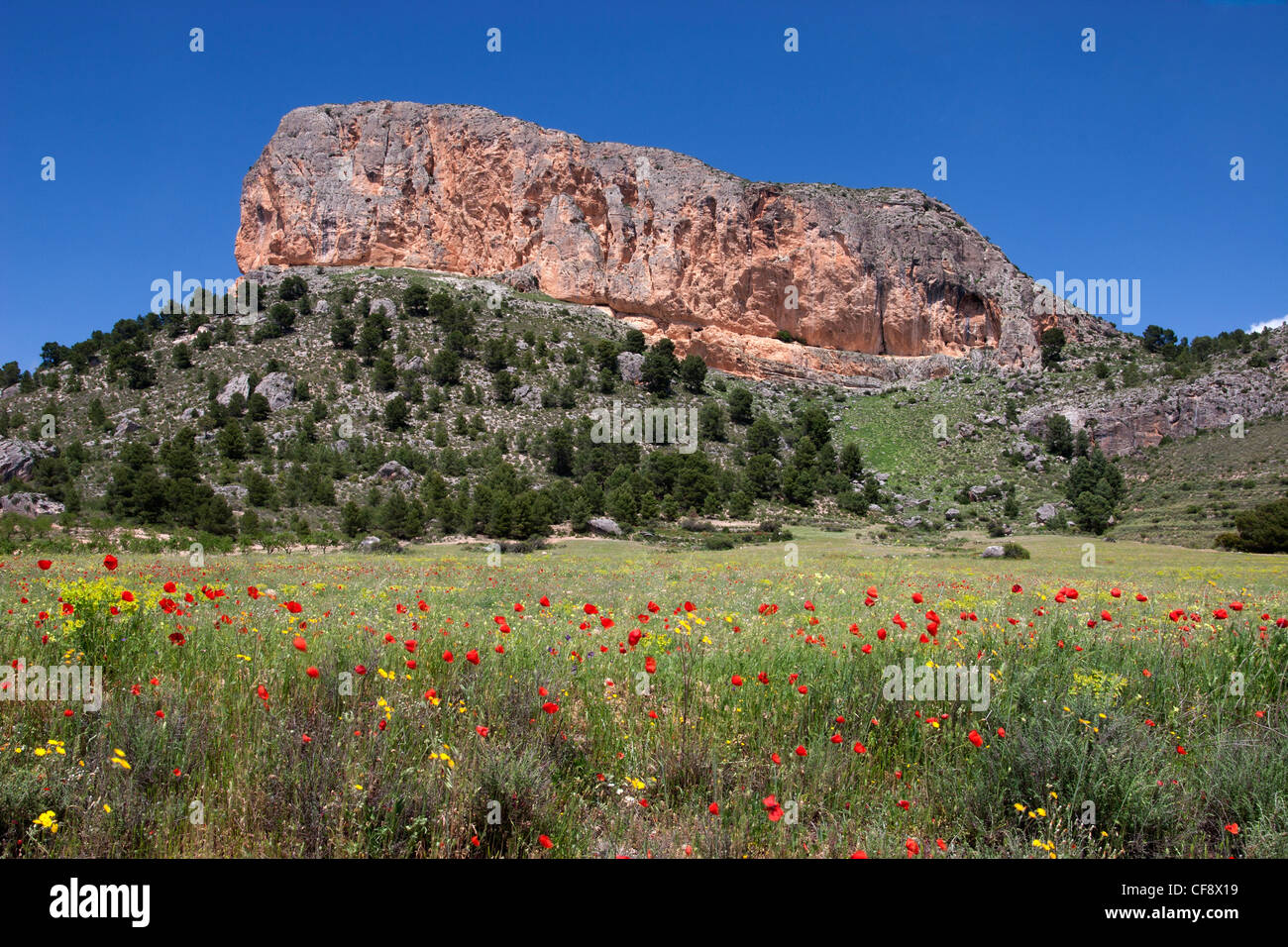Ruby Rock, a geological formation in Penarrubia Stock Photo - Alamy