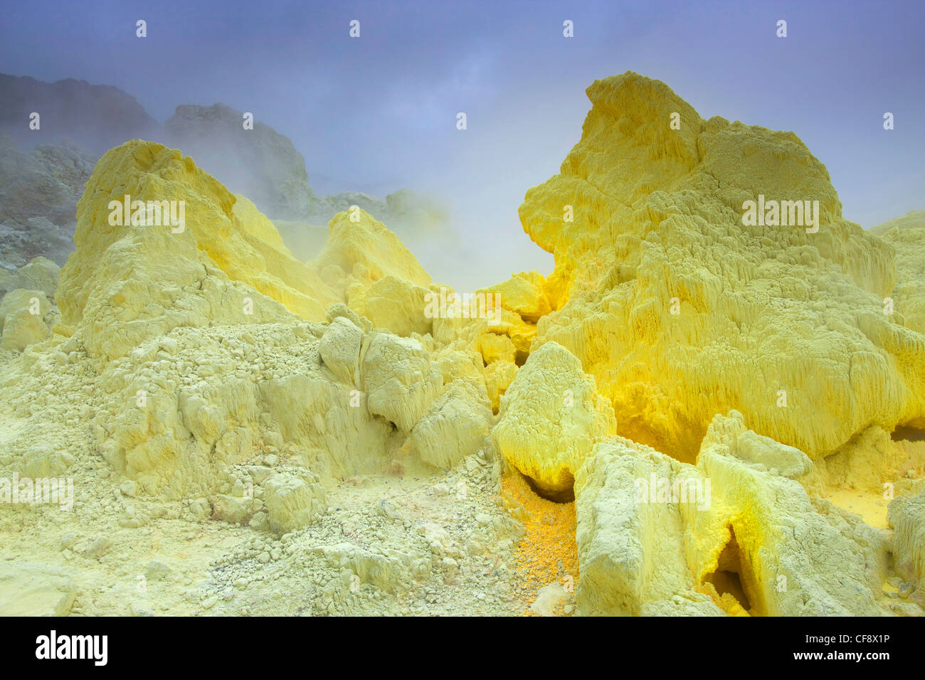 Papandayan, Indonesia, Asia, Java, volcano area, volcano, volcanism ...
