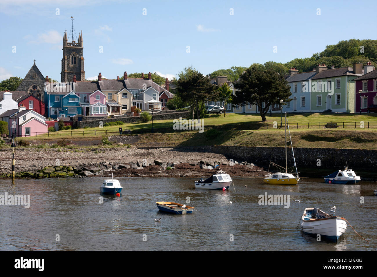 Aberaeron is a seaside resort town, the estuary of the River Aeron ...