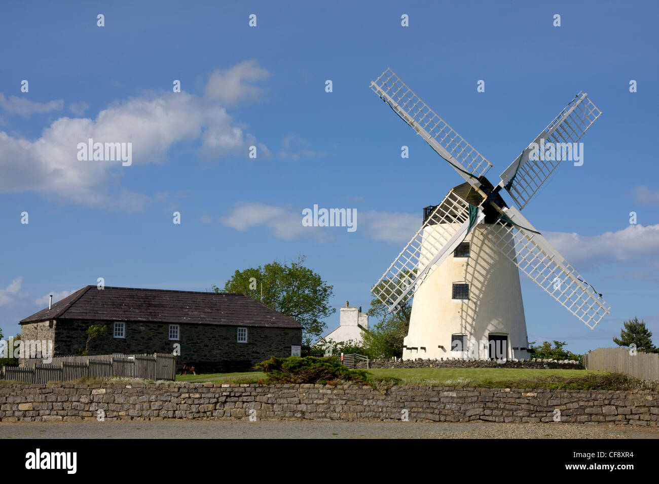 Melin Llynnon, a working windmill on the island of Anglesey Stock Photo ...