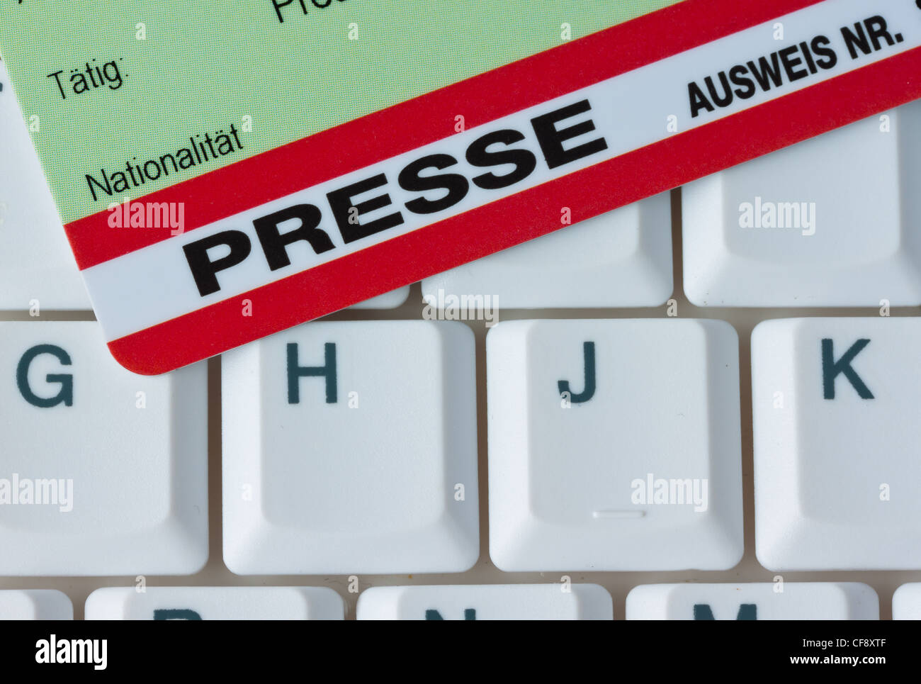 Journalist id card hi-res stock photography and images - Alamy