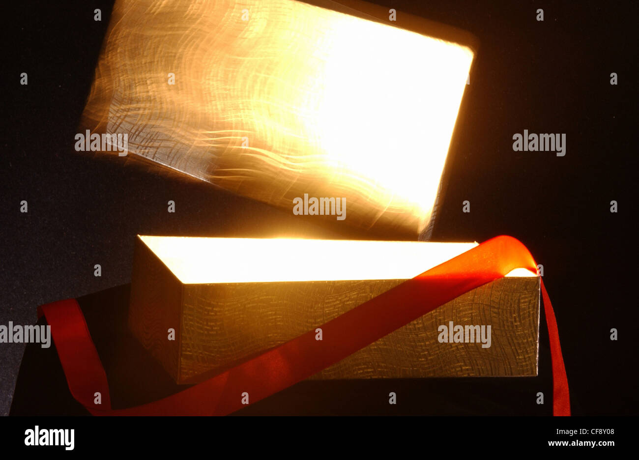 Present, lid, open, light, parcel, box, Christmas, silver, Silver, gift ...