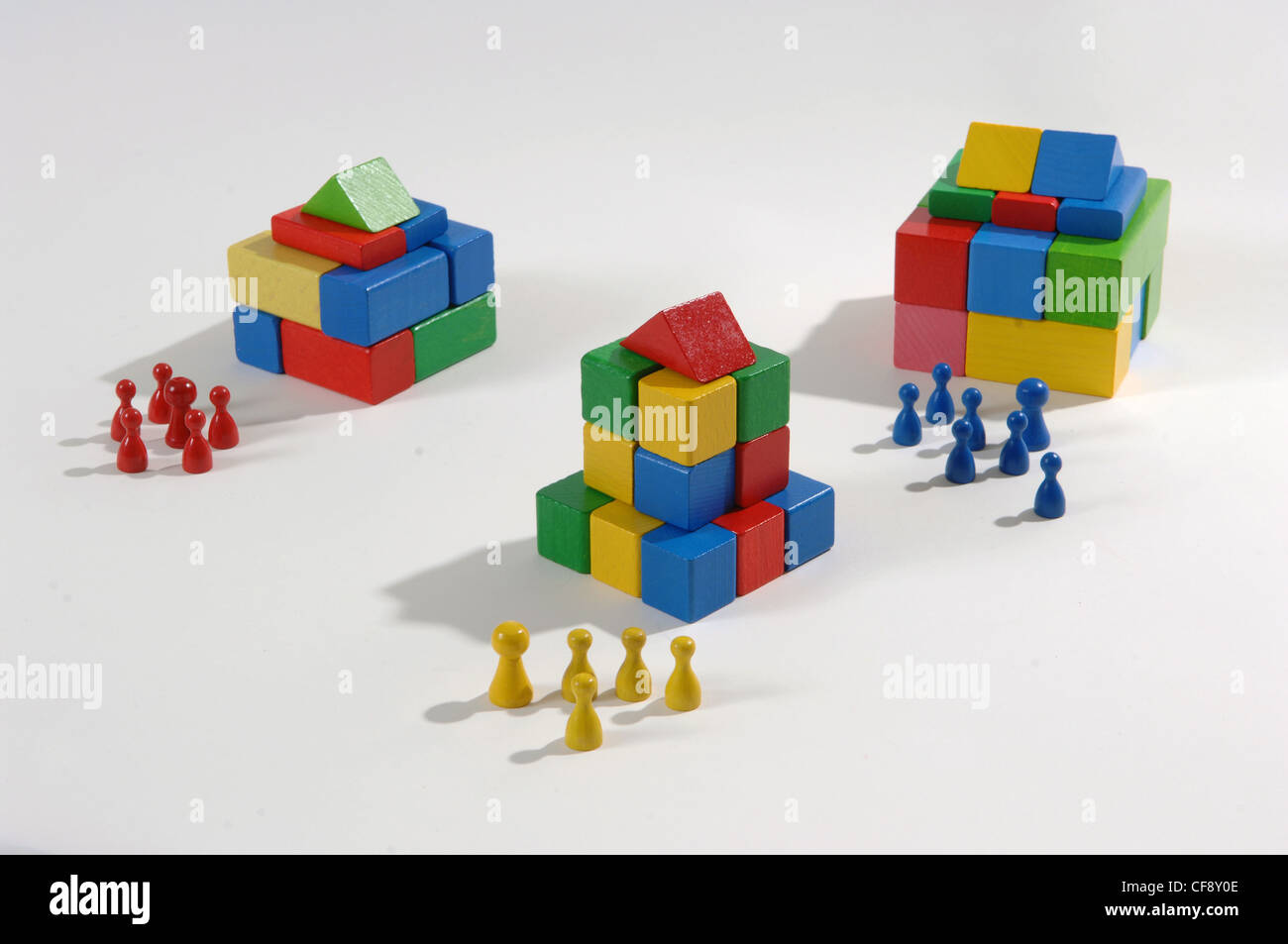 colorful, wood, stones, building blocks, wooden block, concepts, symbol ...