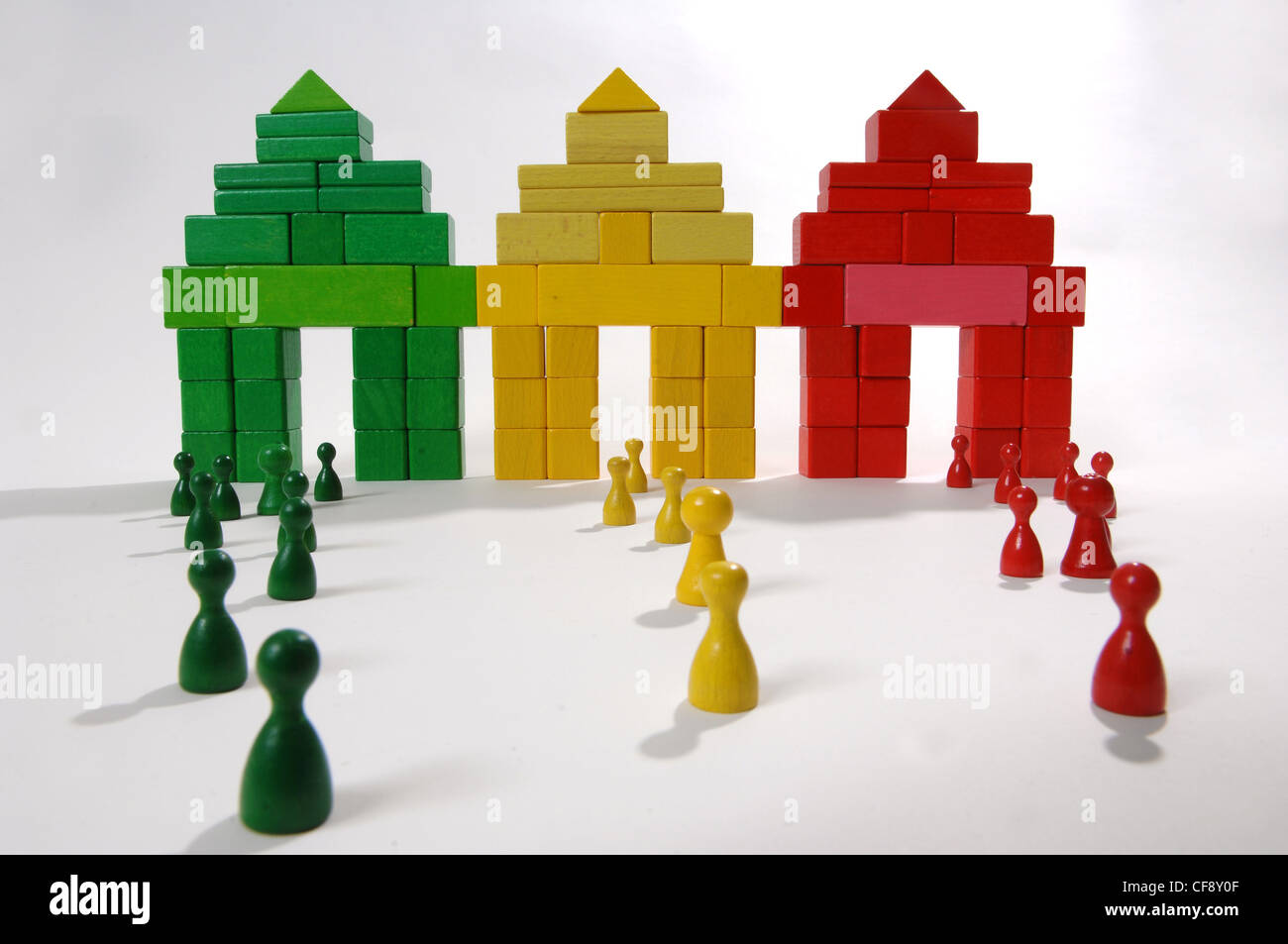 colorful, wood, stones, building blocks, wooden block, concepts, symbol ...