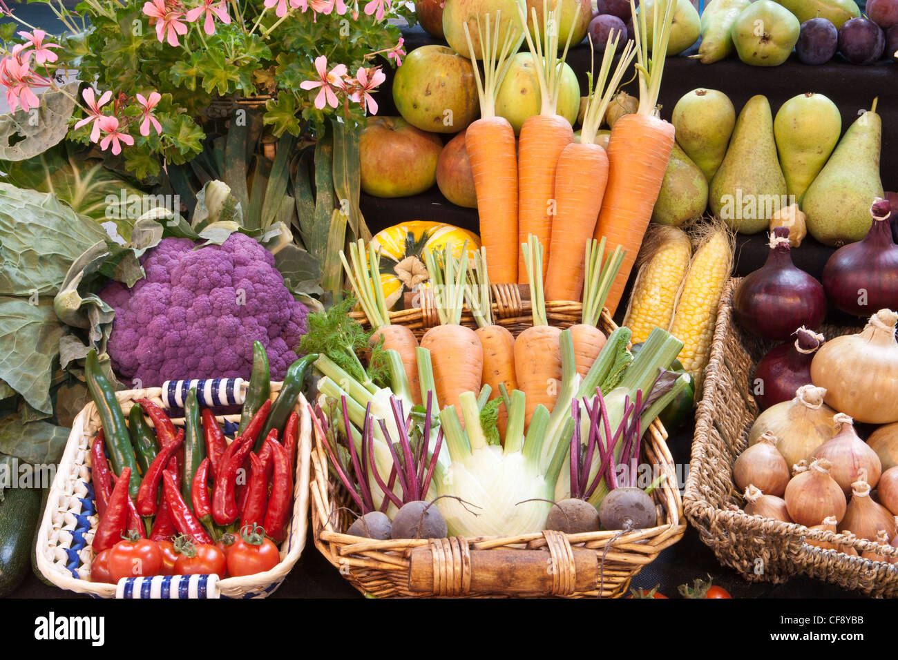Fruit harvest display hi-res stock photography and images - Alamy