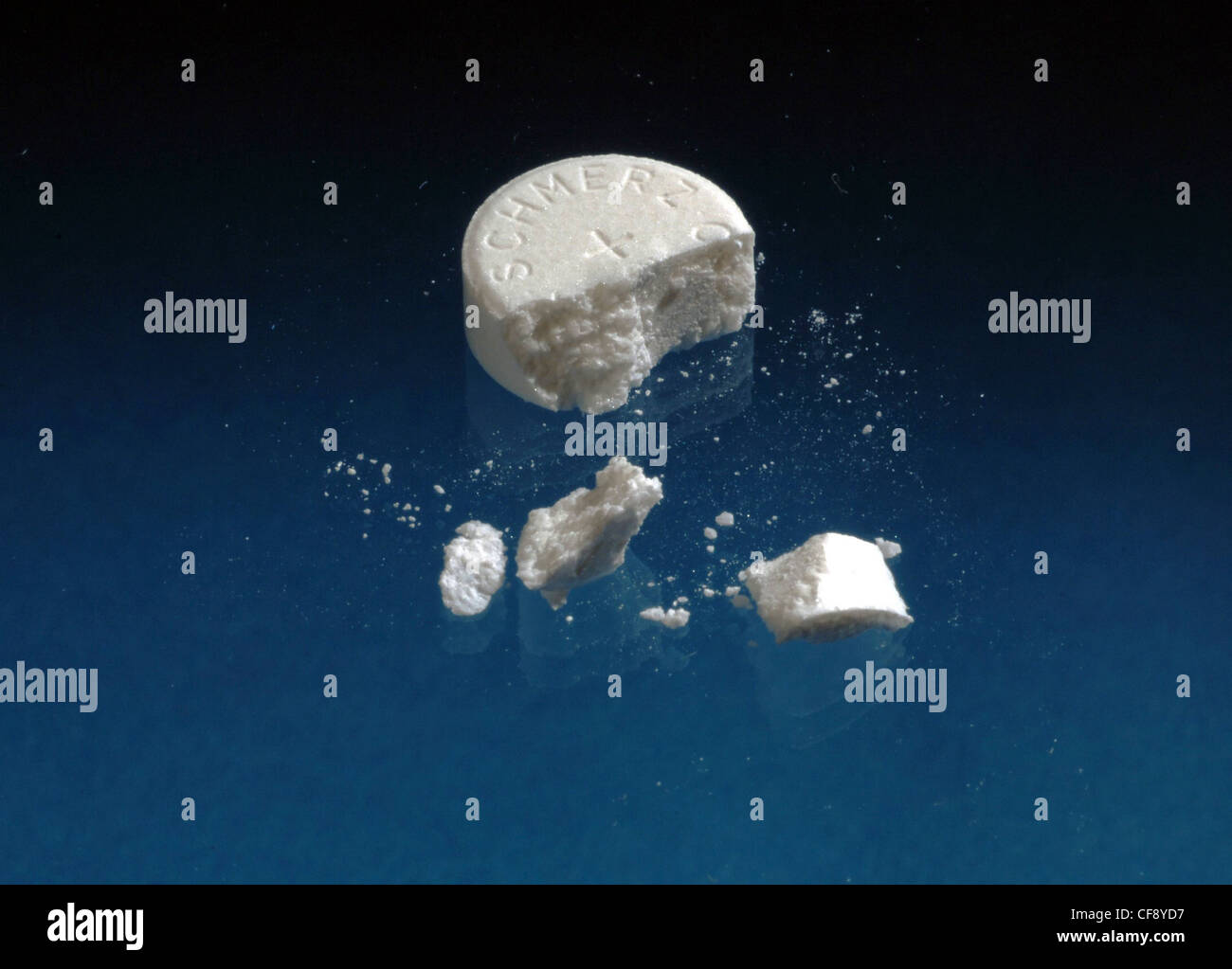 Pharma, pharmaceutical industry, pill, drug, medicine, crumbles, broken ...