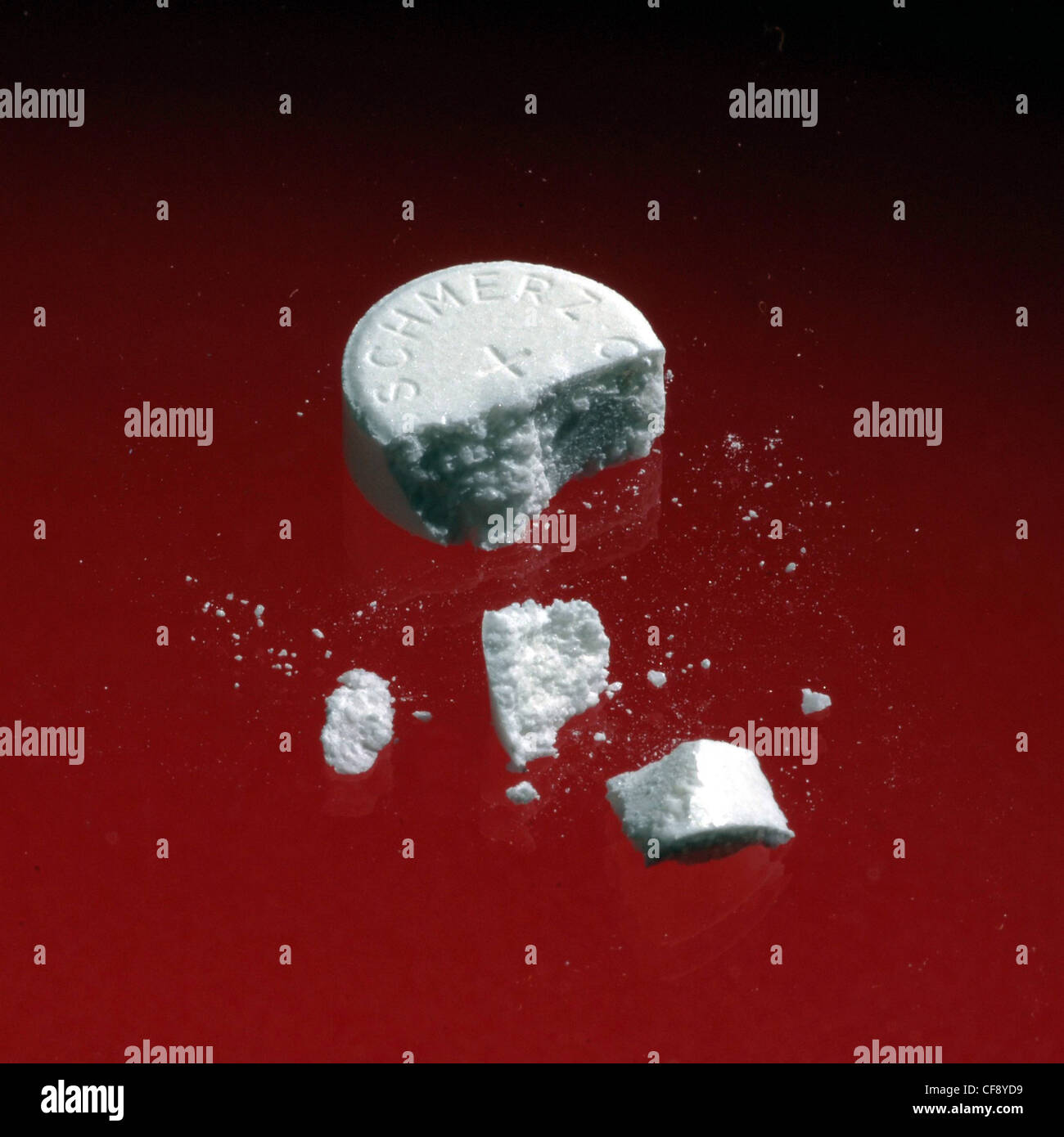 Pharma, pharmaceutical industry, pill, drug, medicine, crumbles, broken ...