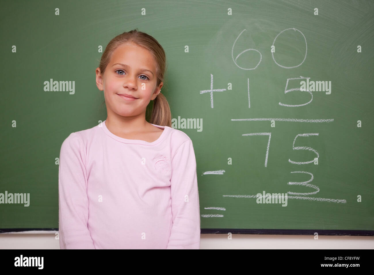Girl standing up Stock Photo - Alamy