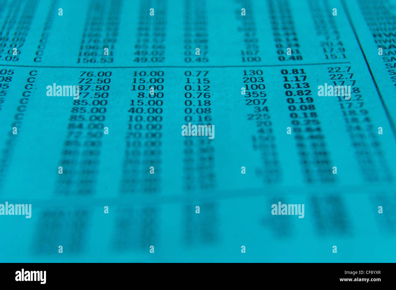 Detail, colorful, light, magazine, rates, pocket calculators, figures ...