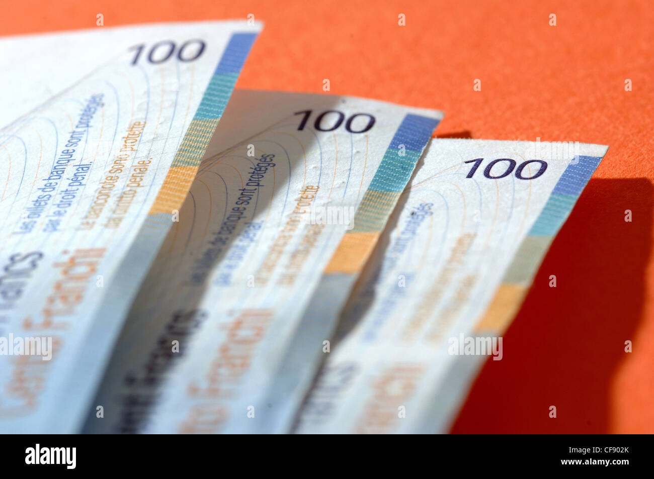 100 franc note hi-res stock photography and images - Alamy