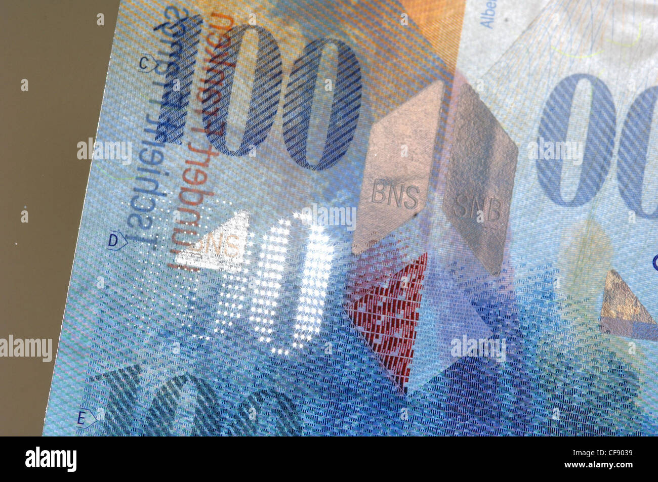 100 franc note hi-res stock photography and images - Alamy