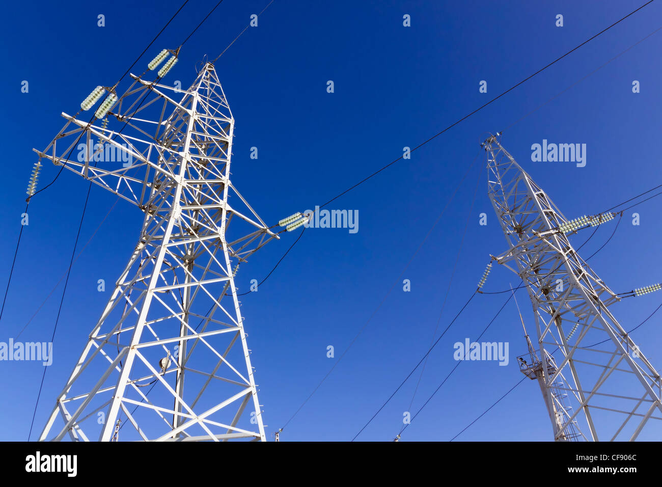 High voltage modern electric power distributions systems against on sky ...