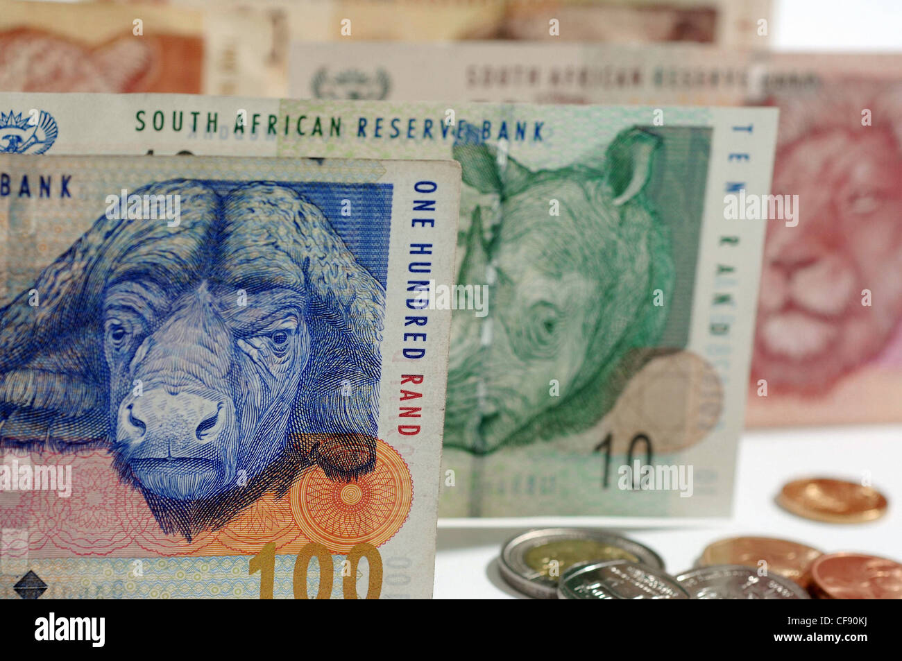 Money, notes, coins, colorful, currency, South Africa, South African ...