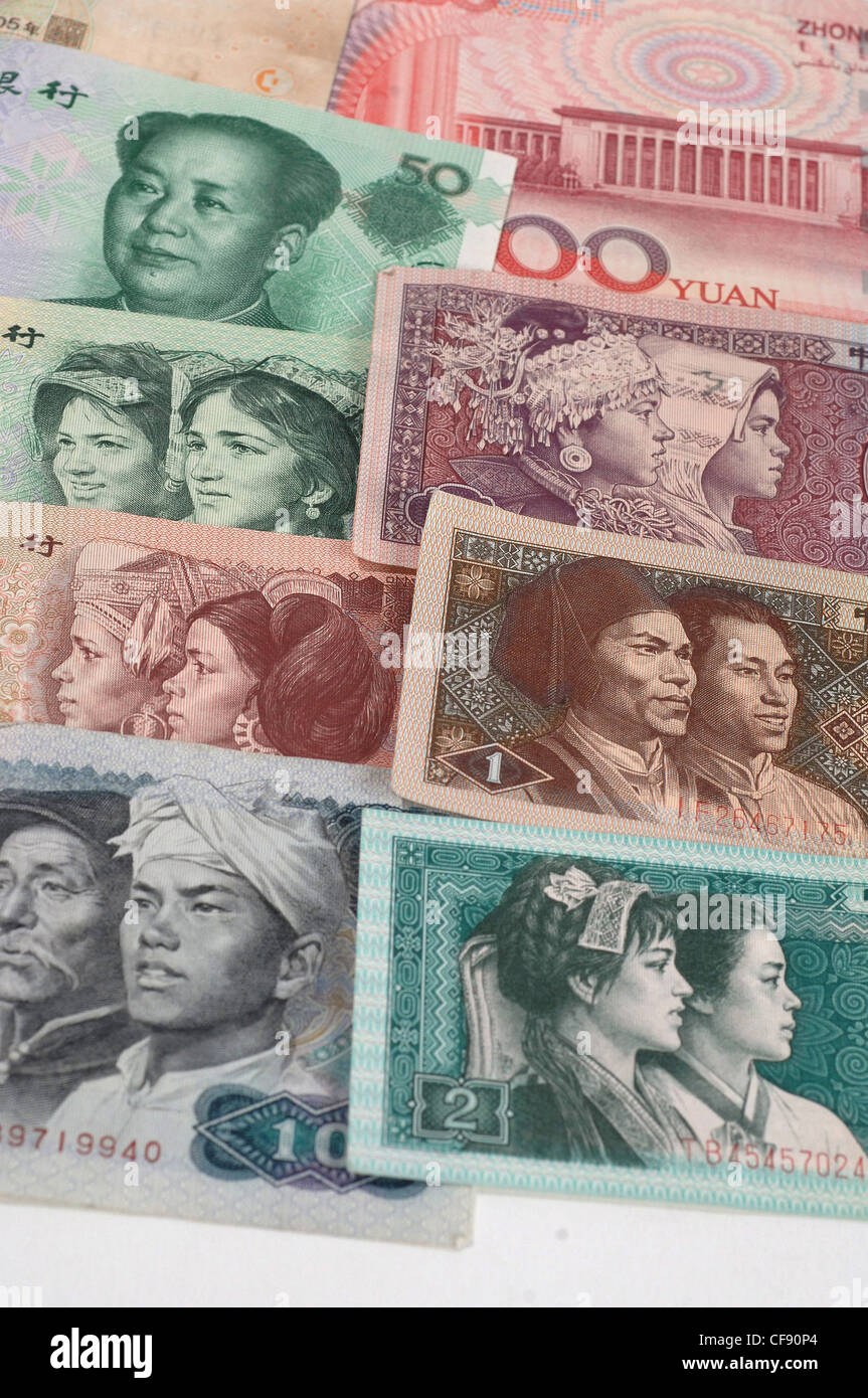 Money, notes, coins, colorful, Yuan, CNY, Renminbi, RMB, China ...