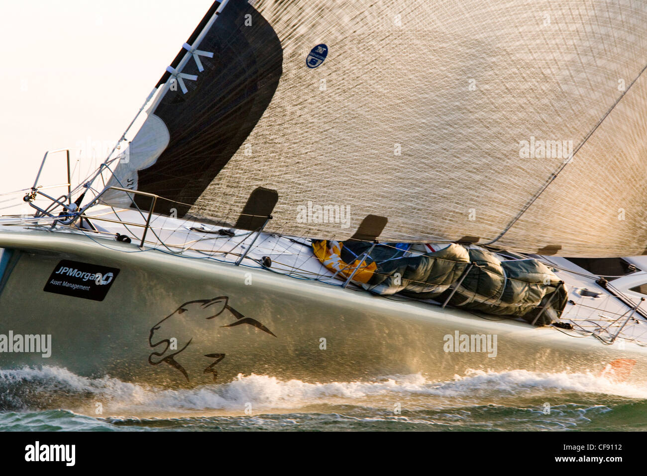 Round the Island Race Stock Photo - Alamy