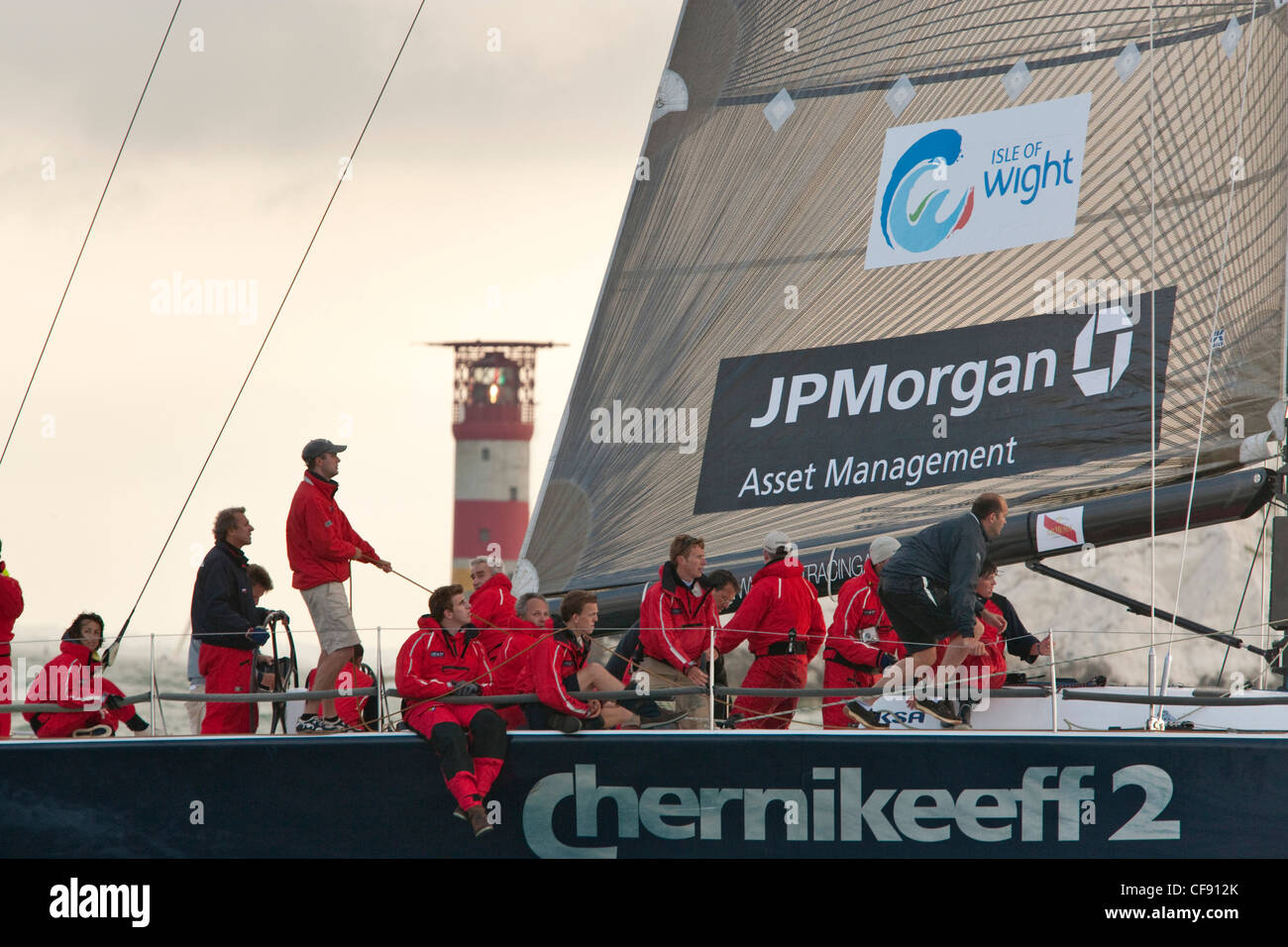 Round the Island Race Stock Photo - Alamy