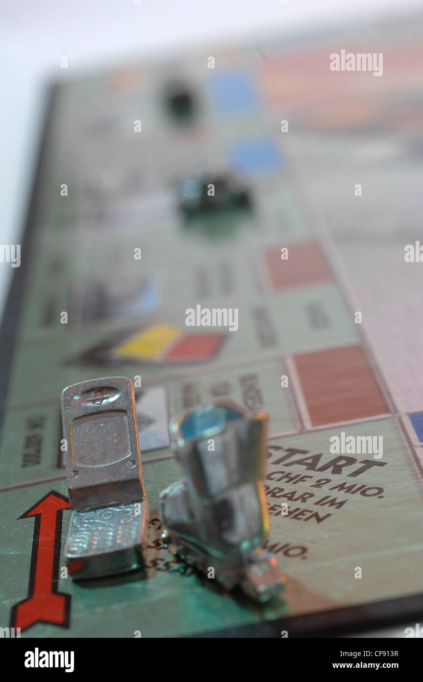 Monopoly, start, figures, detail, economy, play, game, symbol Stock ...