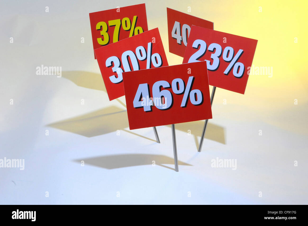 Bargains, discount, percent, red, yellow, deduction, price-reduction ...