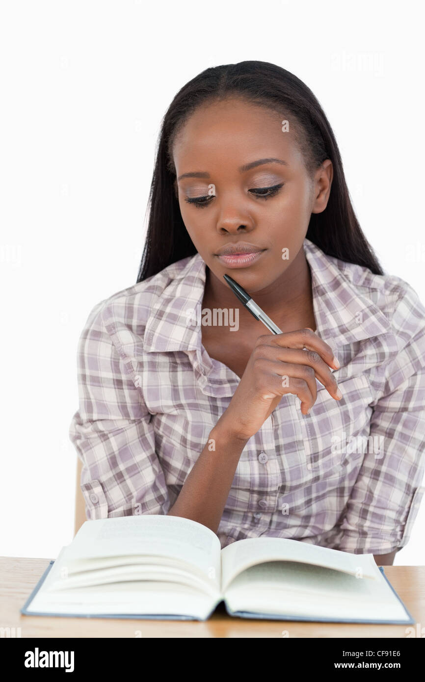 Young woman studying Stock Photo - Alamy