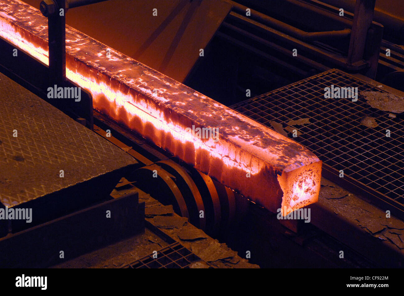 Iron, glowing, steel, factory, ironworks, cast iron, material ...