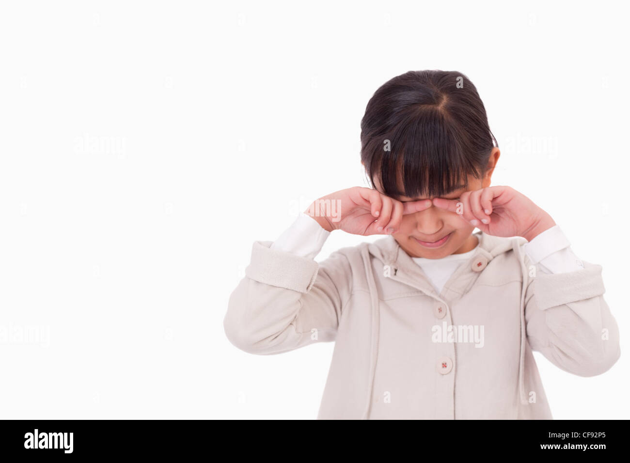 Little girl crying Stock Photo - Alamy