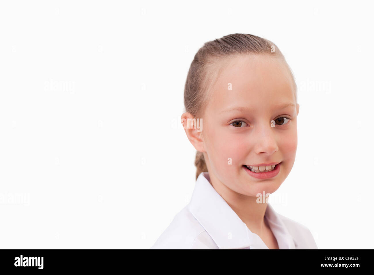 Smiling beauty child girl Cut Out Stock Images & Pictures - Alamy