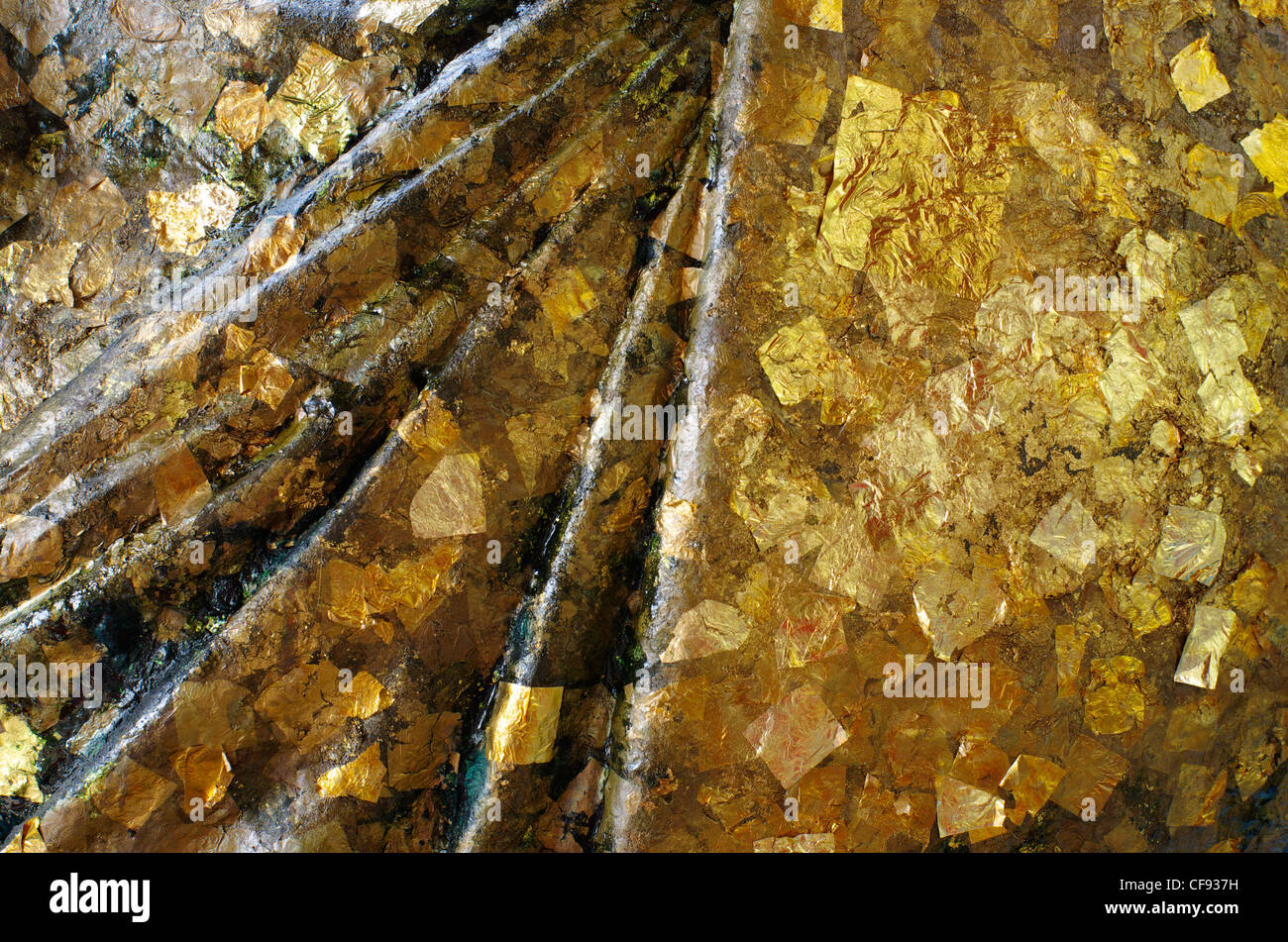 Gold Foil Pattern Stock Photo - Alamy
