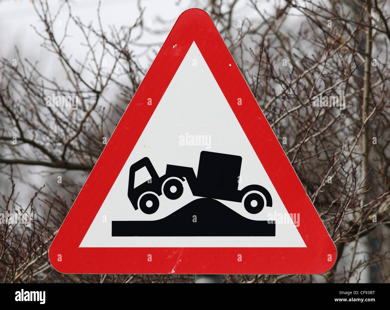 Hump road sign hi-res stock photography and images - Alamy