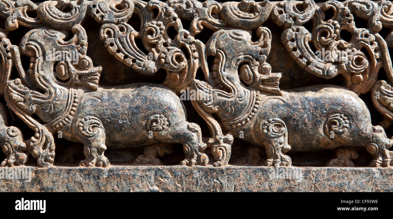 Kesava Temple carvings Stock Photo - Alamy