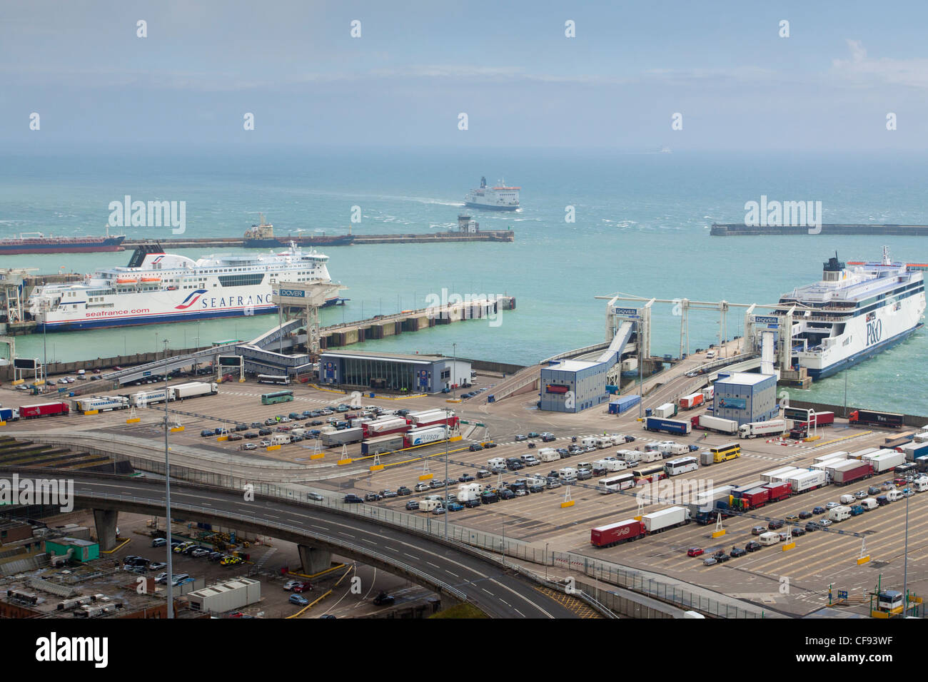 Port of Dover harbour/docks, Kent, England, UK Stock Photo - Alamy