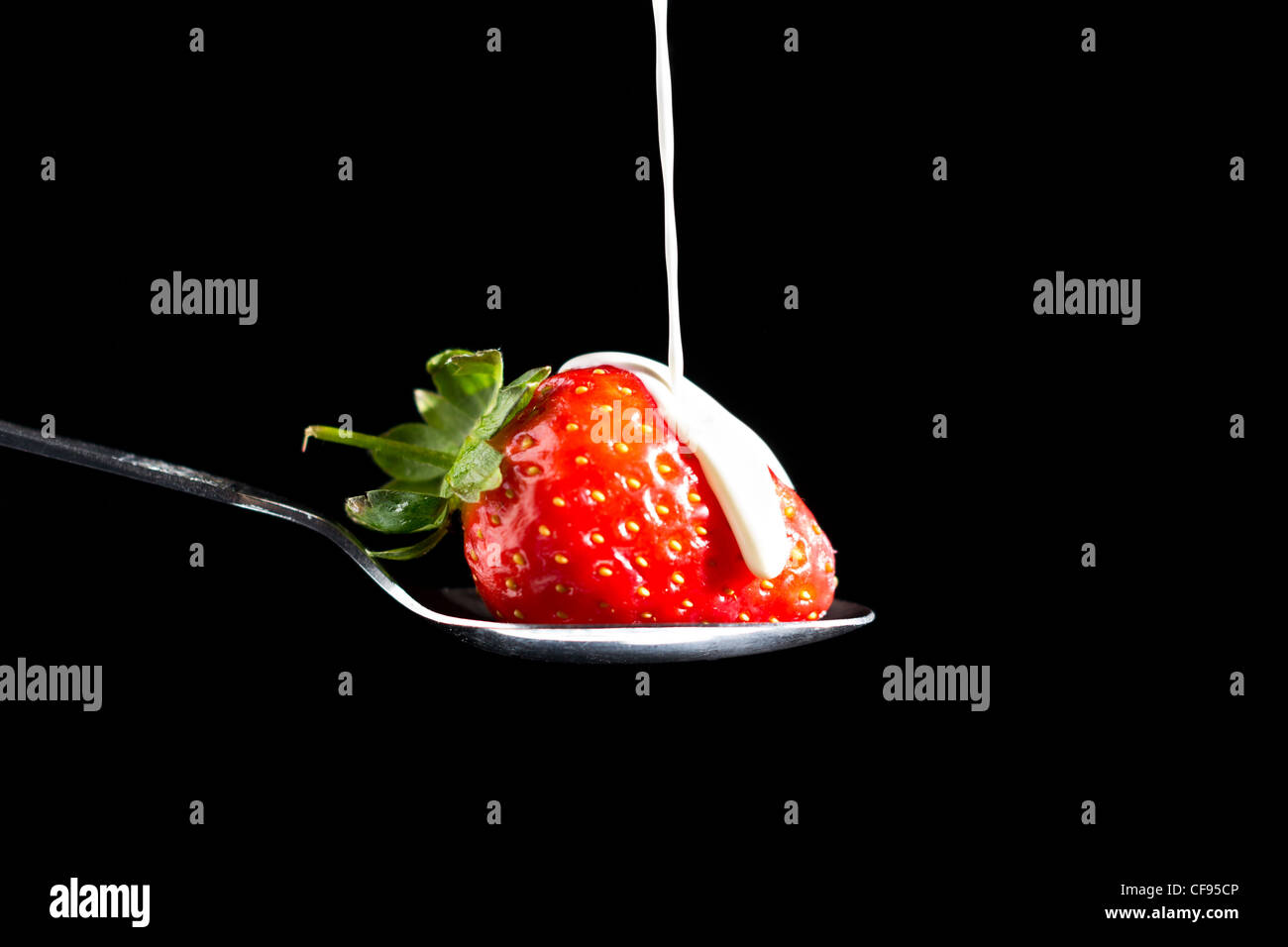 Dripping cream hi-res stock photography and images - Alamy