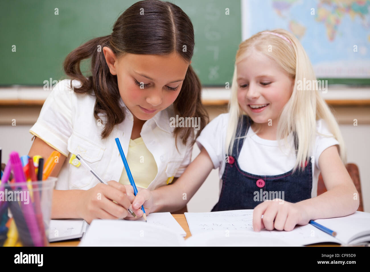 Pupils working together Stock Photo - Alamy Pupils working together Stock Photo - Alamy