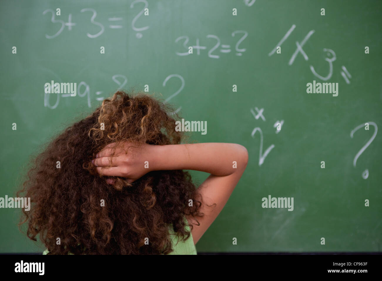 Girl Thinking Class High Resolution Stock Photography and Images - Alamy