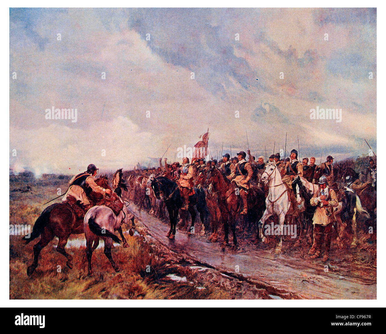 Cromwell at Dunbar by A C Gow commonwealth military marching march ...