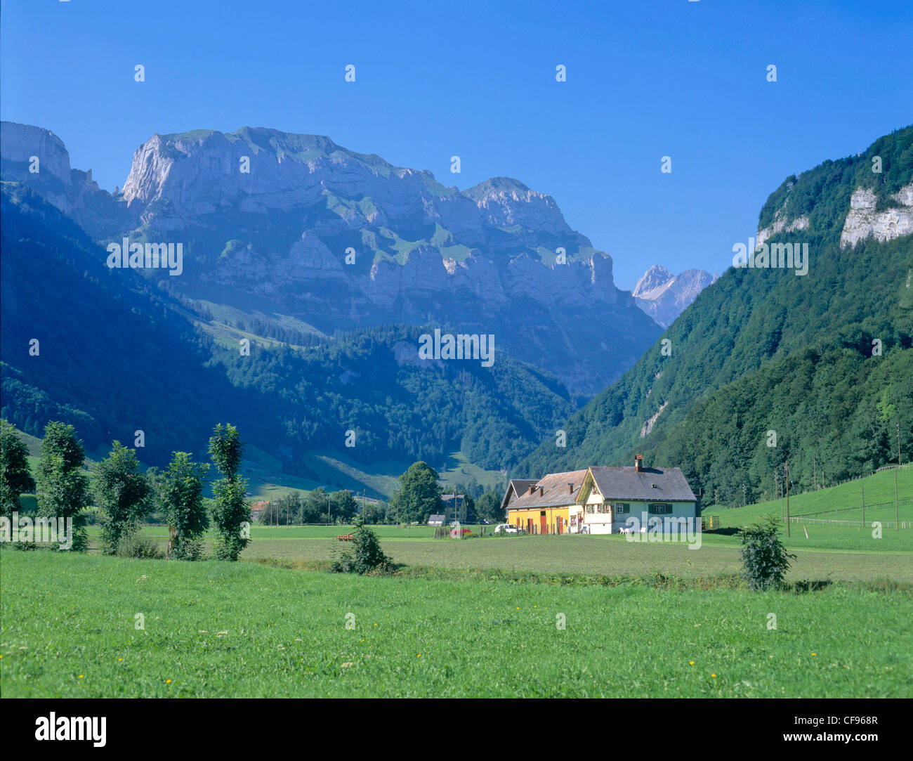 Switzerland, Europe, Appenzell, landscape, mountain, Alps, Ebenalp ...