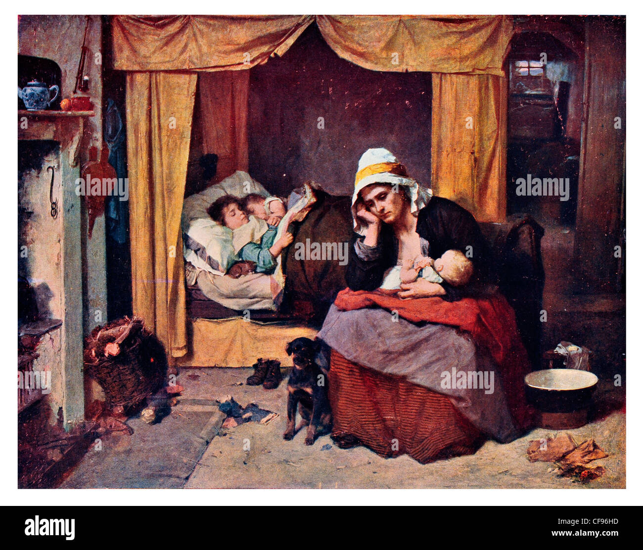 Victorian children in bed High Resolution Stock Photography and Images ...