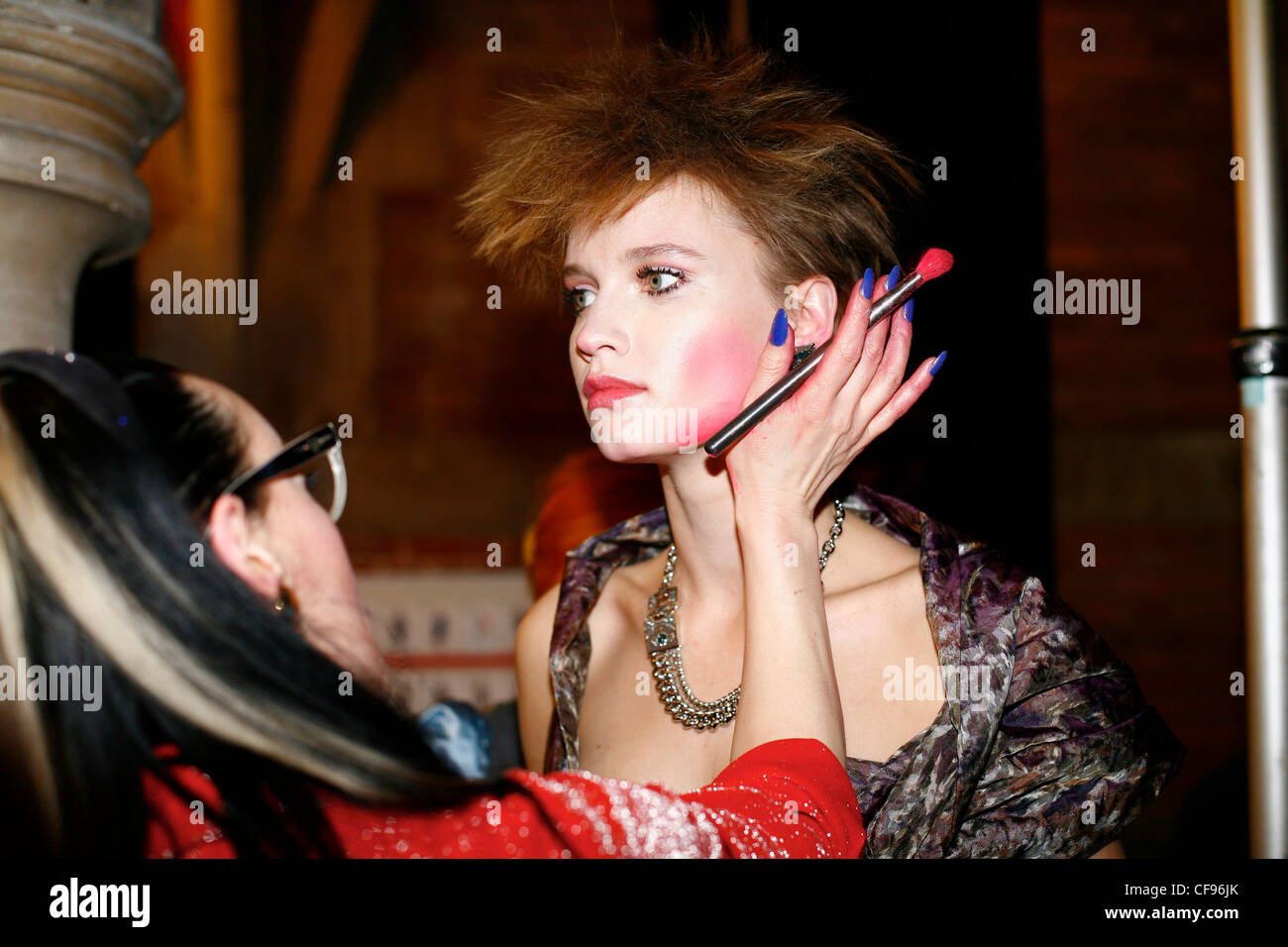 Vivienne Westwood Backstage London Ready to Wear Autumn Win Stock Photo ...