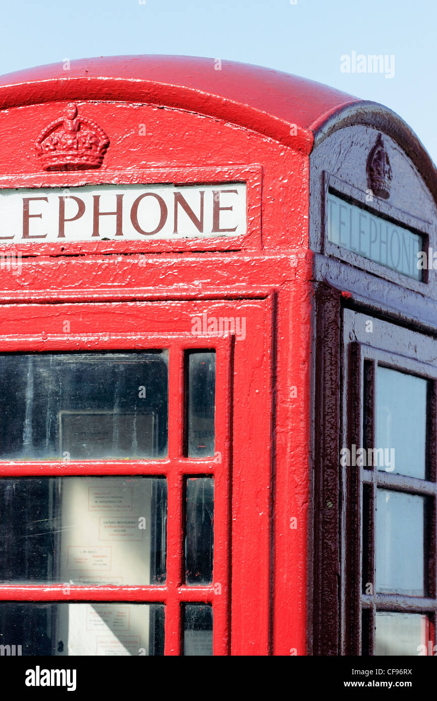 A traditional red phone box Stock Photo - Alamy