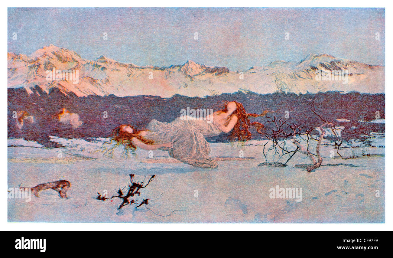 The Punishment of Luxury by G Segantini Stock Photo - Alamy