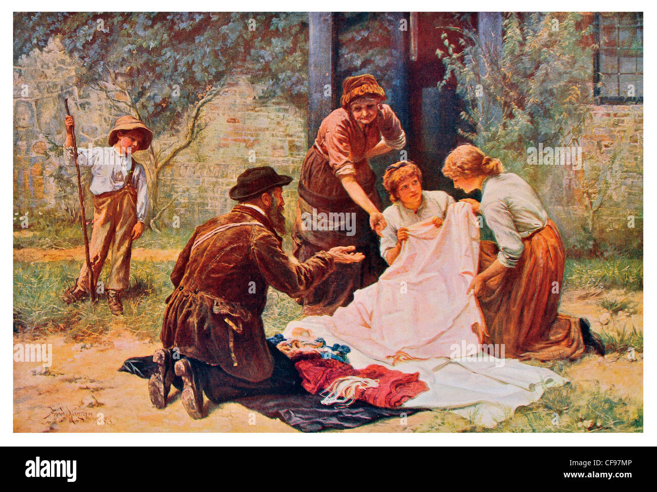 The Pedlar by Fred Morgan Stock Photo - Alamy