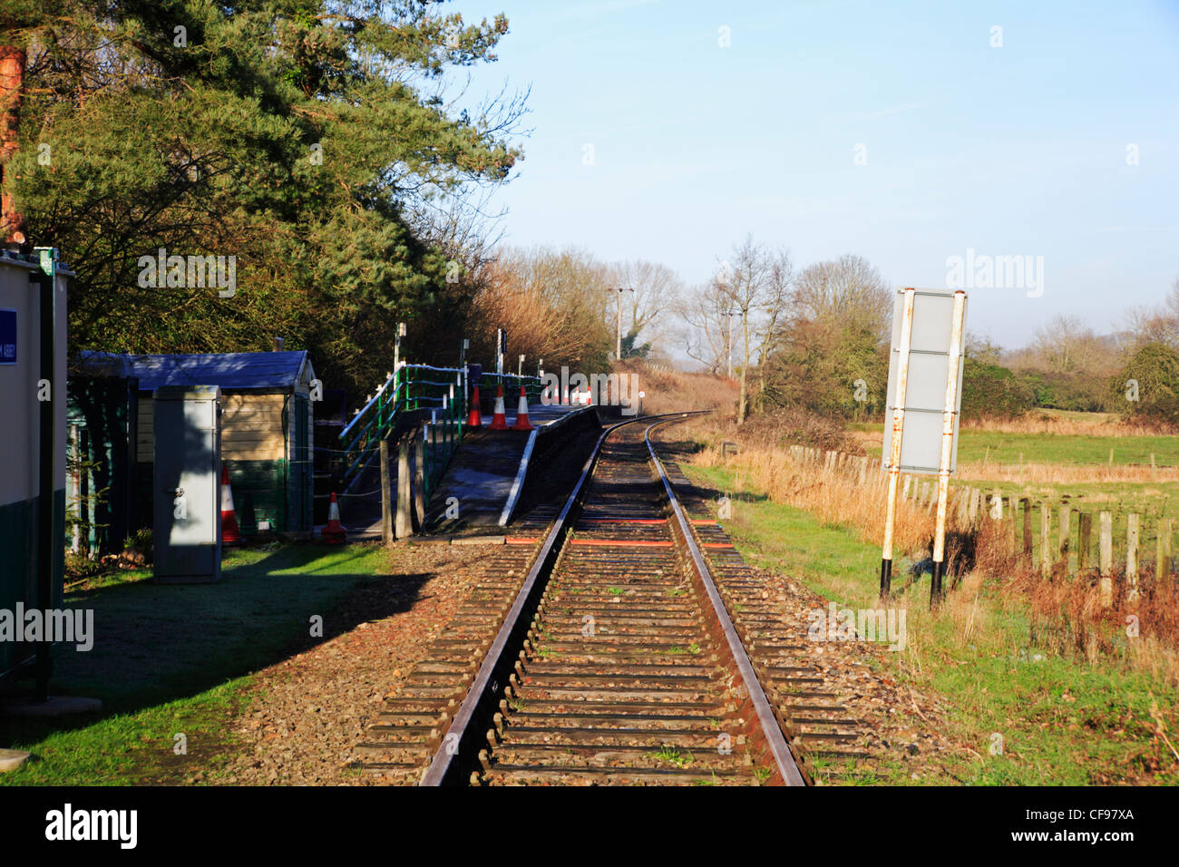 Wymondham Abbey Station on the Mid-Norfolk Railway at Wymondham ...