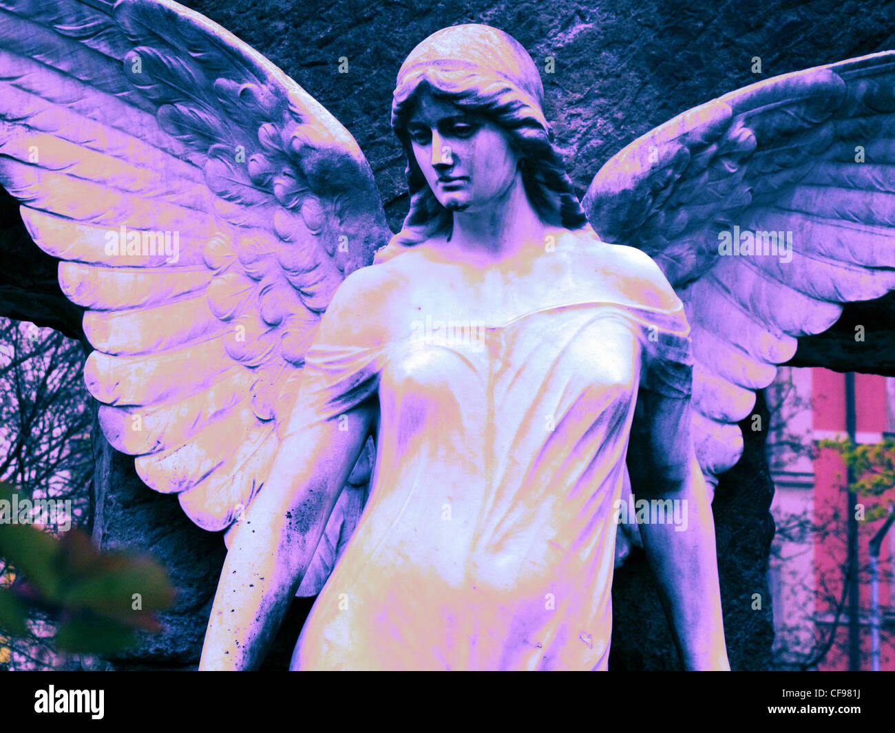 Angel, symbol, concepts, wing, largely, cemetery, Nuremberg, Germany ...