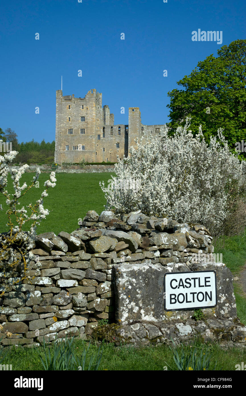 Castle Bolton is one of the country's best preserved medieval castles ...