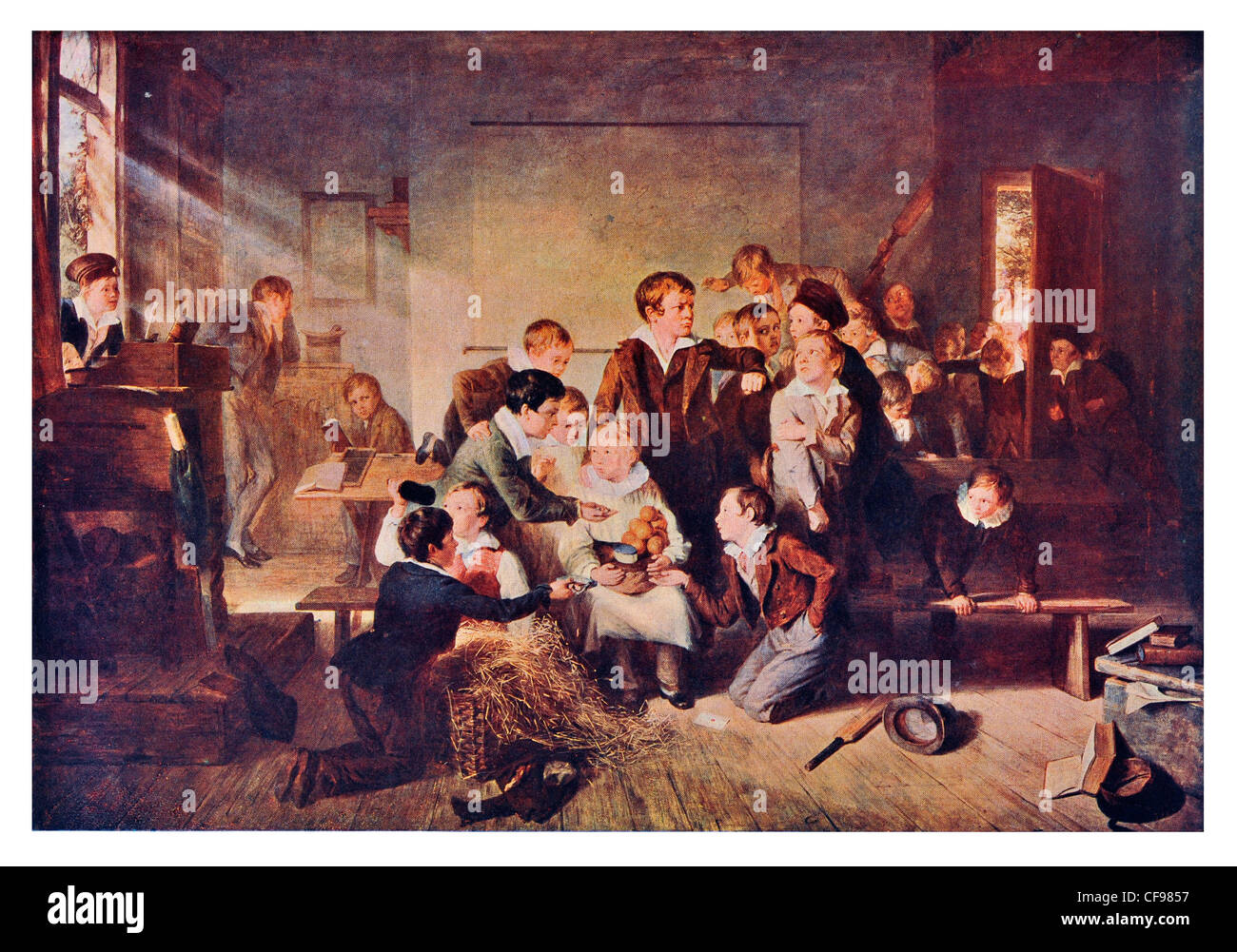 The Boy with Many Friends by Thomas Webster Stock Photo - Alamy