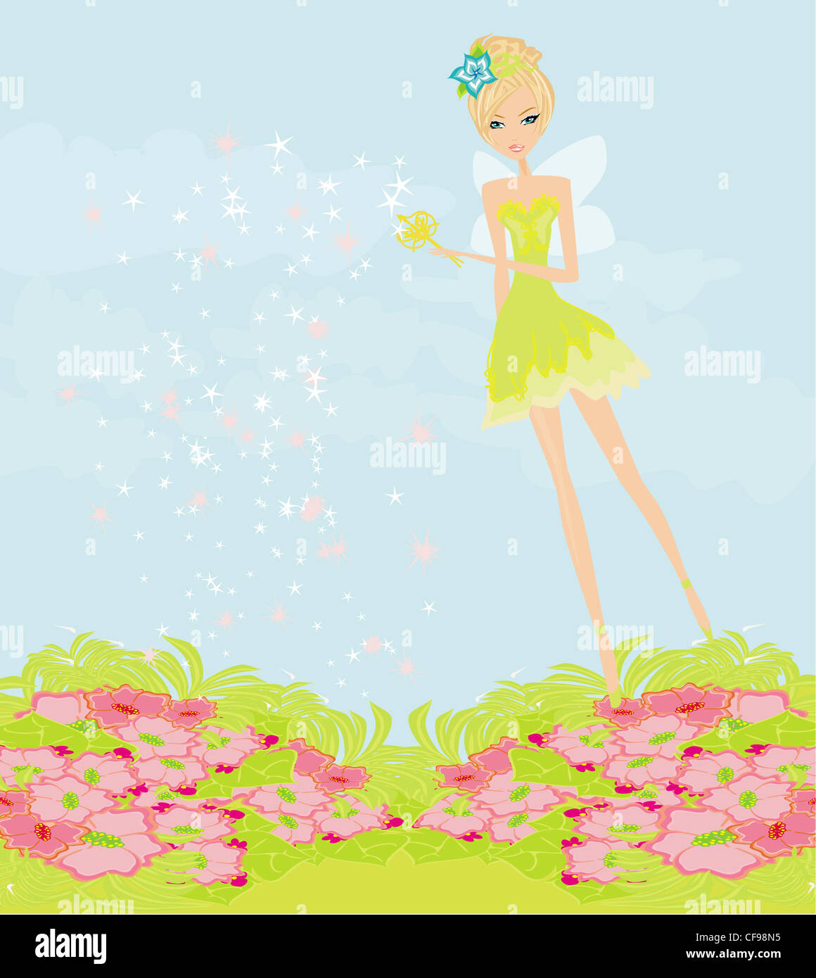 beautiful fairy vector graphic Stock Photo - Alamy