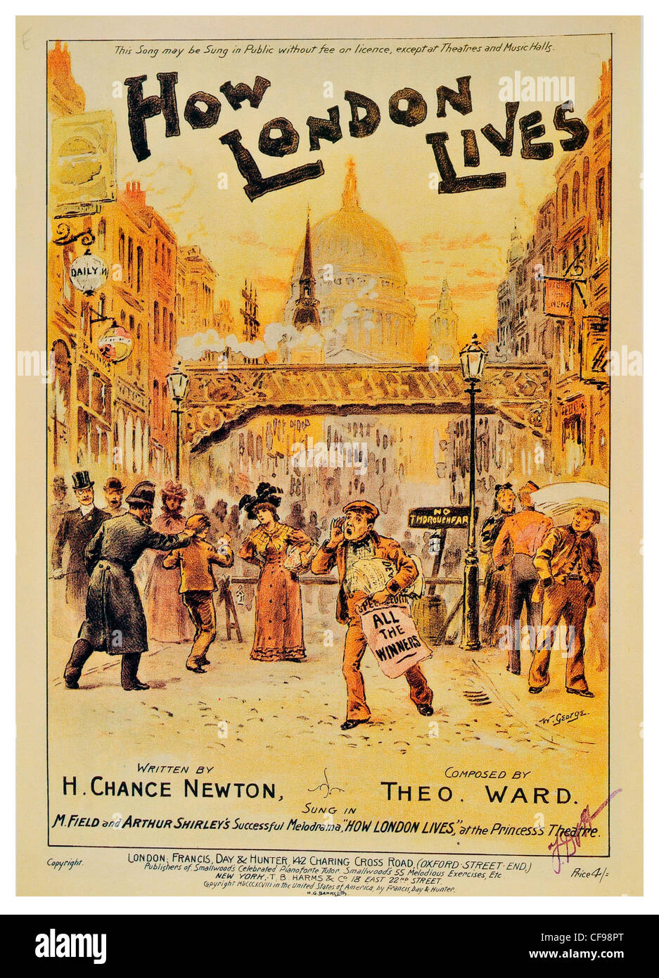 London vintage advert show hi-res stock photography and images - Alamy